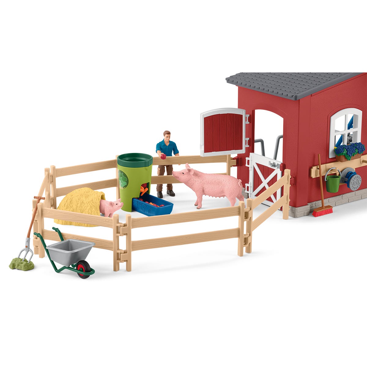 Schleich farm world barn & animal playset store